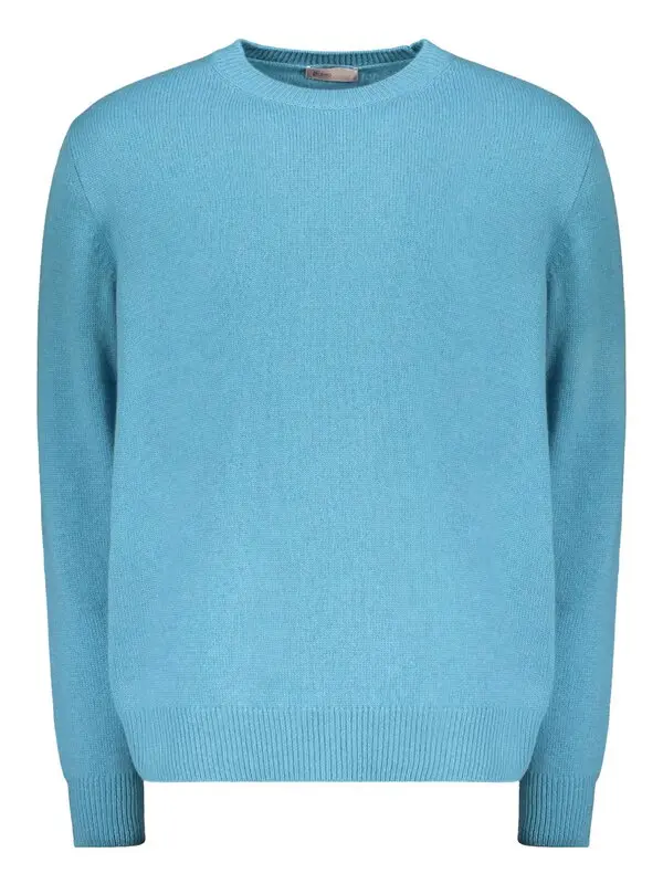 Herno Ribbed Trim Knitted Sweater - Blue