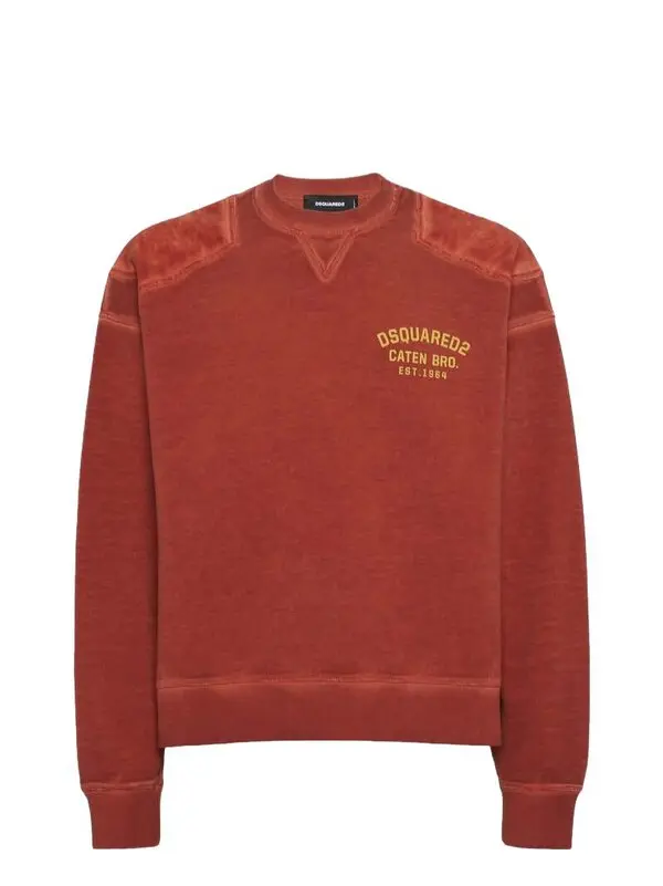 Dsquared2 Supernegative Dyed Cipro" Loose Fit Sweatshirt - Red
