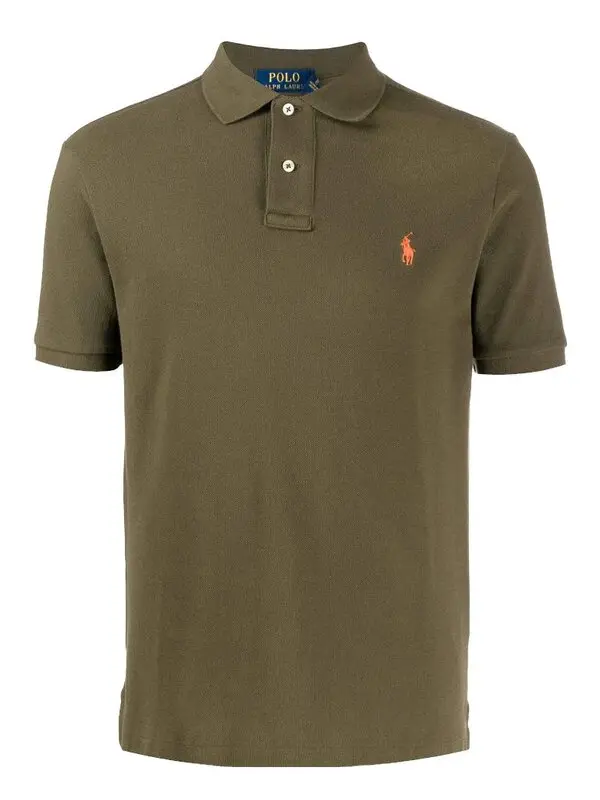Polo Ralph Lauren Slim Fit Piqué Polo Shirt - Green