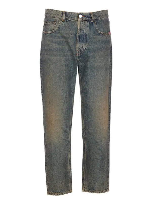 AMISH SUPPLIES Jeremiah Buttoned Jeans - Gray