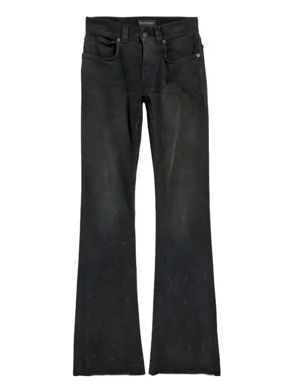Balenciaga Slim-fit Bootcut Jeans - Black