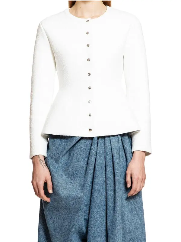 Loewe Long Sleeve Cardigan - White