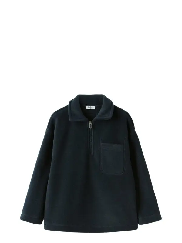 IL GUFO Zip Pocket Top - Black