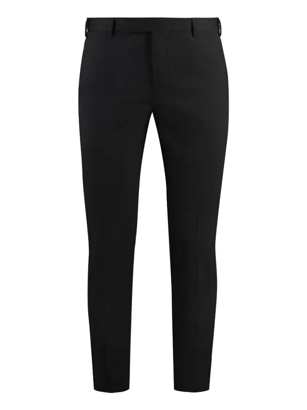 PT TORINO Wool Blend Slacks - Black