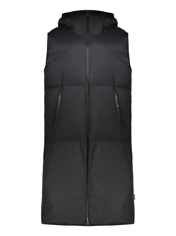 Herno Long Hooded Padded Coat - Black