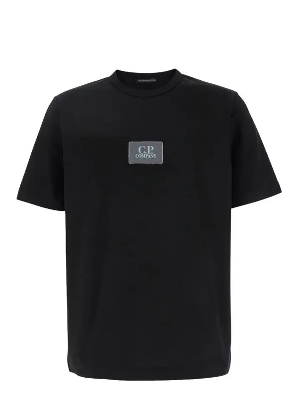 C.P. COMPANY Mercerised-cotton T-shirt - Black