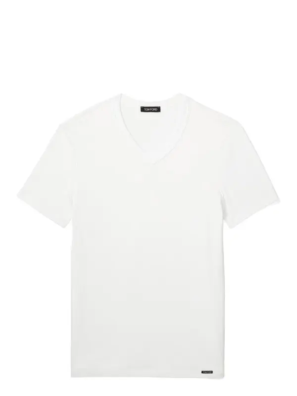 TOM FORD Stretch Jersey T-shirt - White
