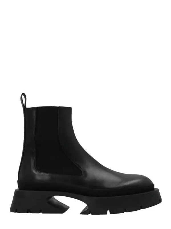 JIL SANDER Chunky Sole Chelsea Boots - Black