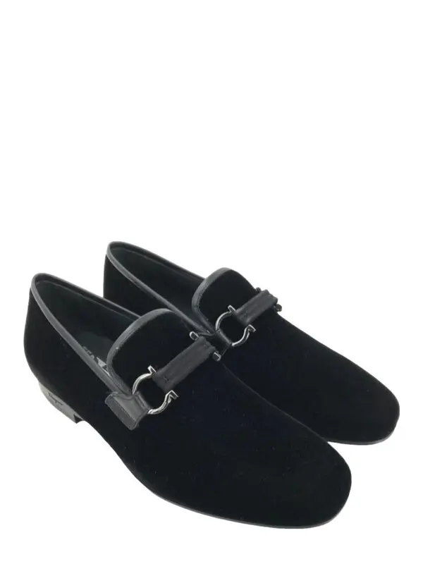 FERRAGAMO Horsebit Loafers - Black