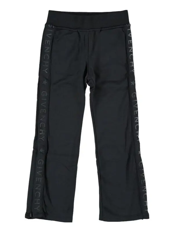 Givenchy Logo Side Stripe Trousers - Black