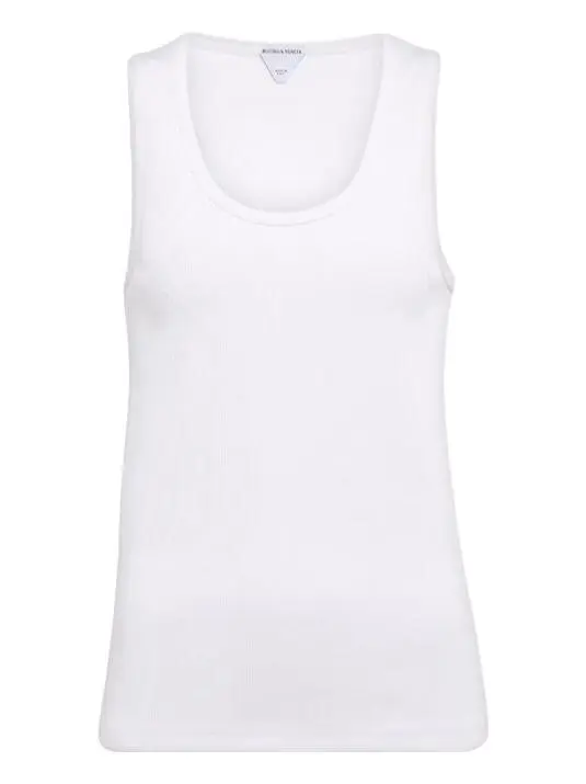 Bottega Veneta Ribbed Sleeveless Tank Top - No