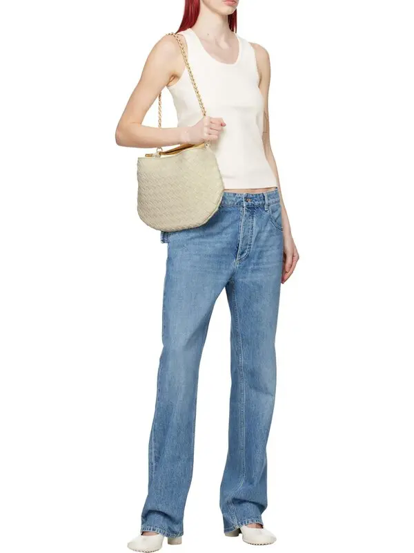 Bottega Veneta Ribbed Compact Tank Top - White