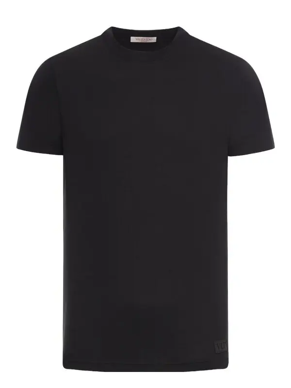 Valentino Garavani Crewneck Short-sleeved T-shirt - Black