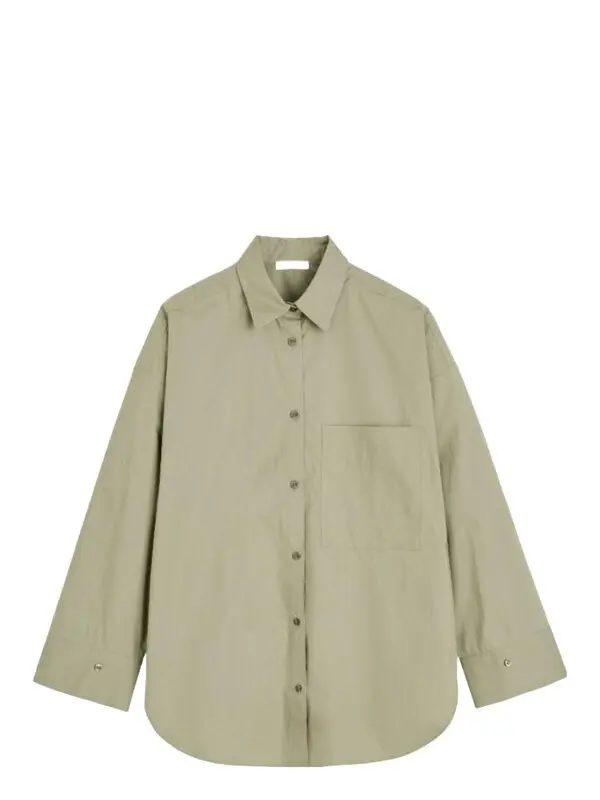 BY MALENE BIRGER Derris Long-sleeve Shirt - Deep Lichen Green