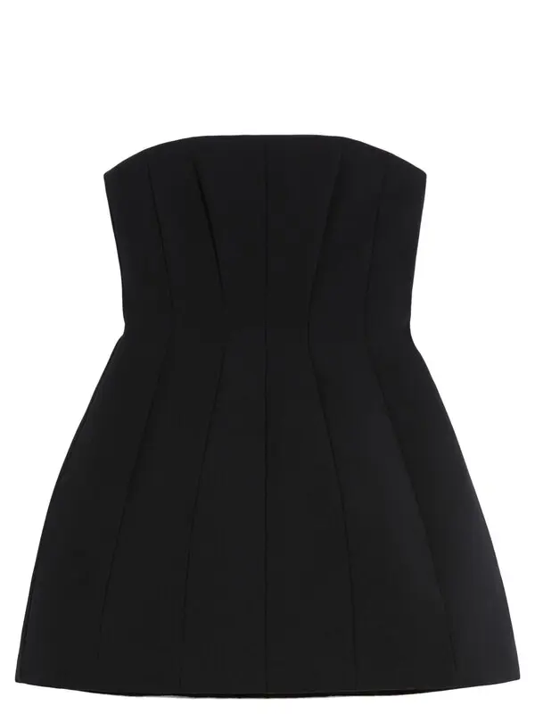 Max Mara Betel Sable Bustier Dress - Black