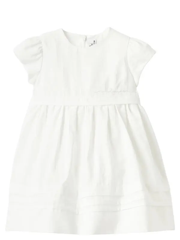 IL GUFO Poplin Dress With Brief - White