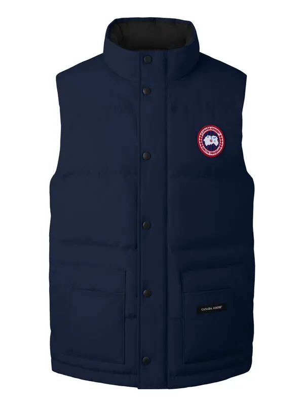 Canada Goose Logo-patch Puffer Gilet - Atlantic Navy Blue