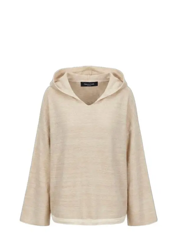 Fabiana Filippi Lurex Thread Hooded Jumper - No