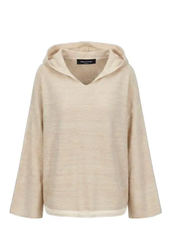Fabiana Filippi Lurex Thread Hooded Jumper - Nude