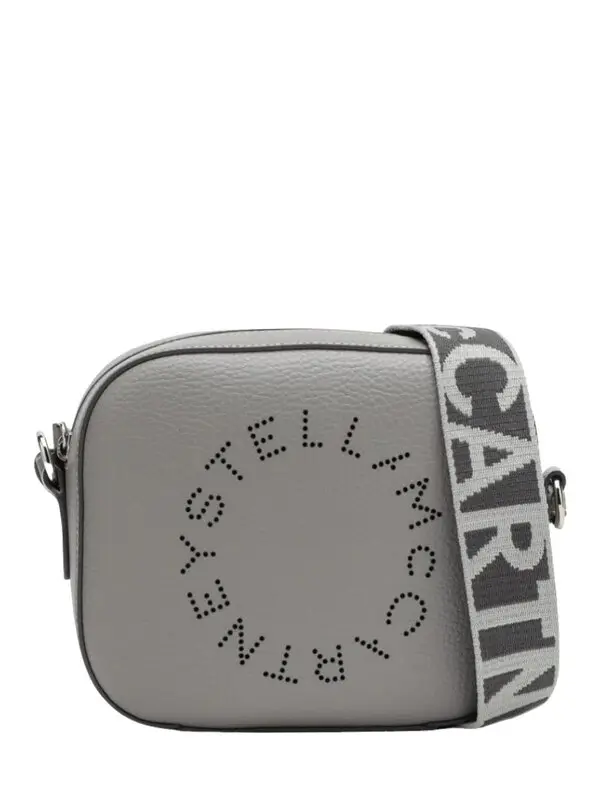 Stella McCartney Logo Perforated Crossbody Bag - Gray