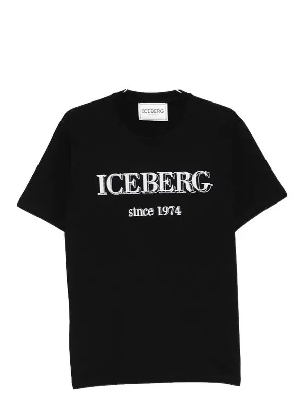 Iceberg Logo T-shirt - Black