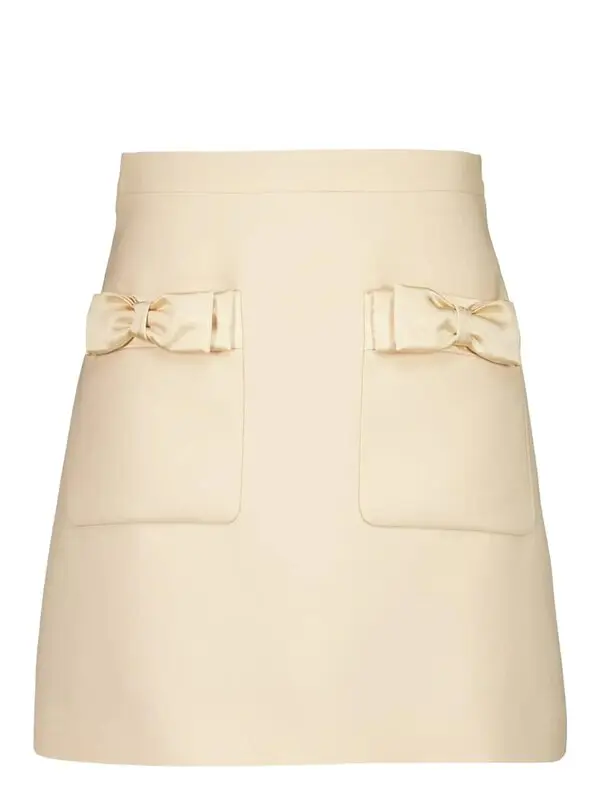 Valentino Garavani A-line Mini Skirt With Bow Detail - No