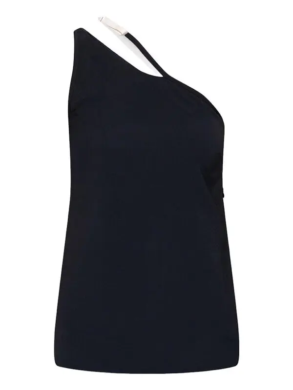 Givenchy Asymmetrical One-shoulder Top - Black