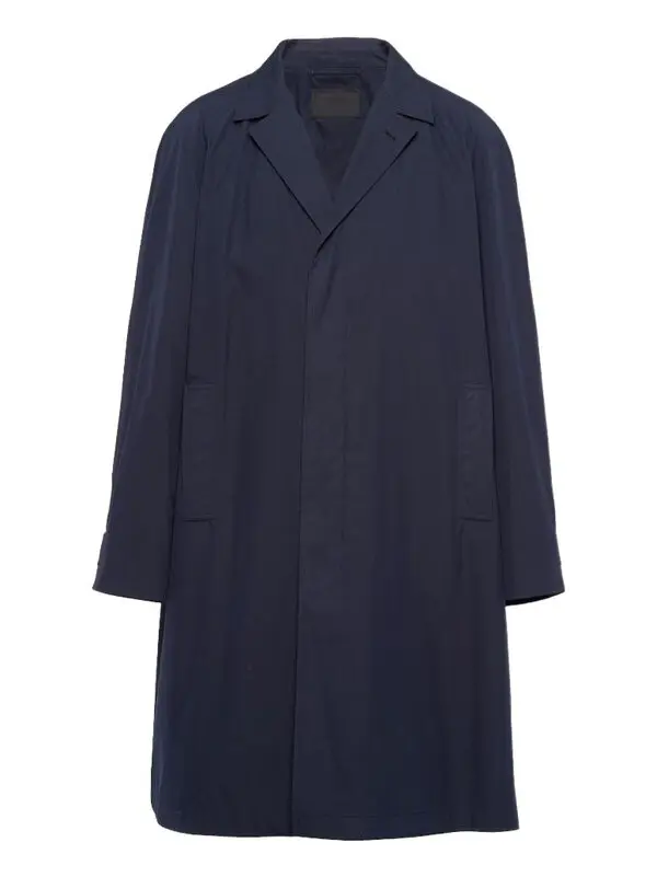 Prada Belted Coat - Blue