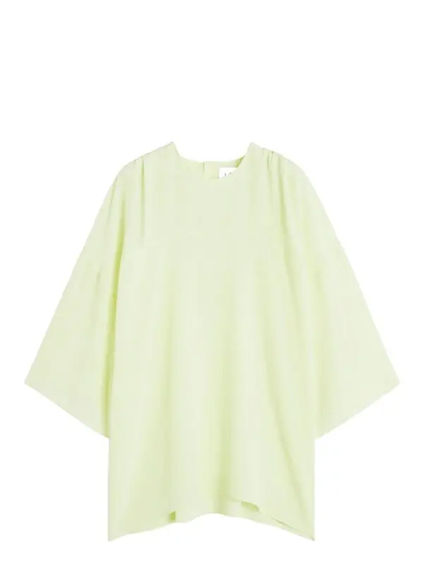 LANVIN Draped Silk Blouse - White