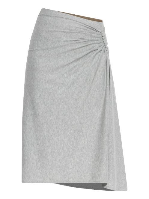 Dries Van Noten Asymmetrical Skirt With Fabric Buttons - Grey