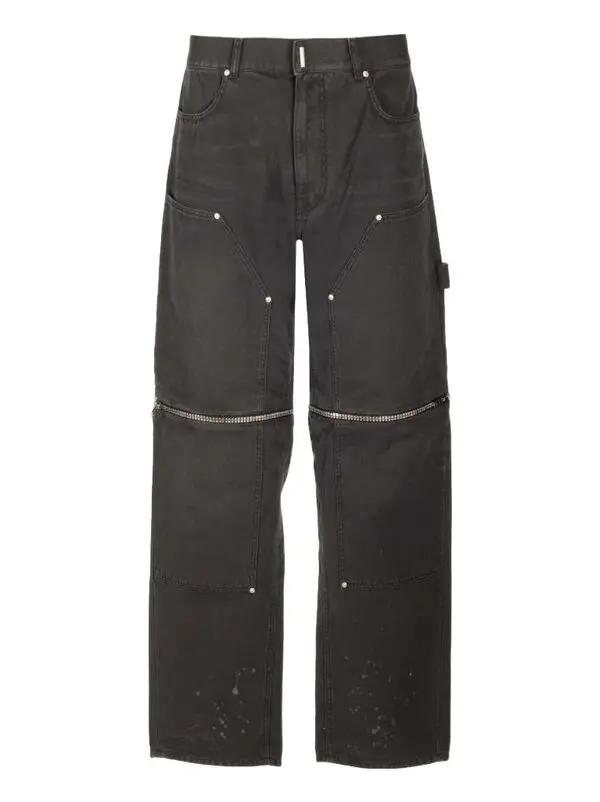 Givenchy Zip Detailed Jeans - Black