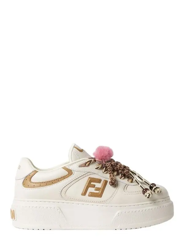 Fendi Match Low Top Sneakers - White