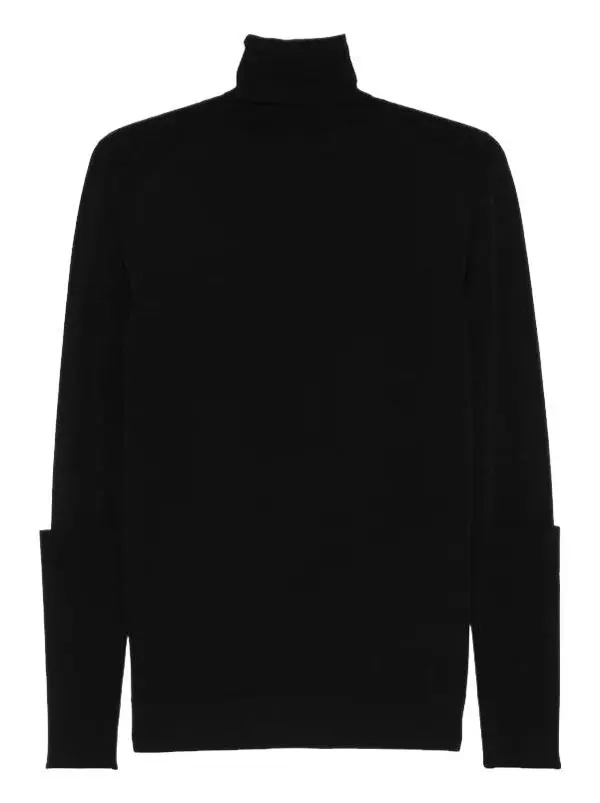 JIL SANDER High-neck Knit Sweater - Balck