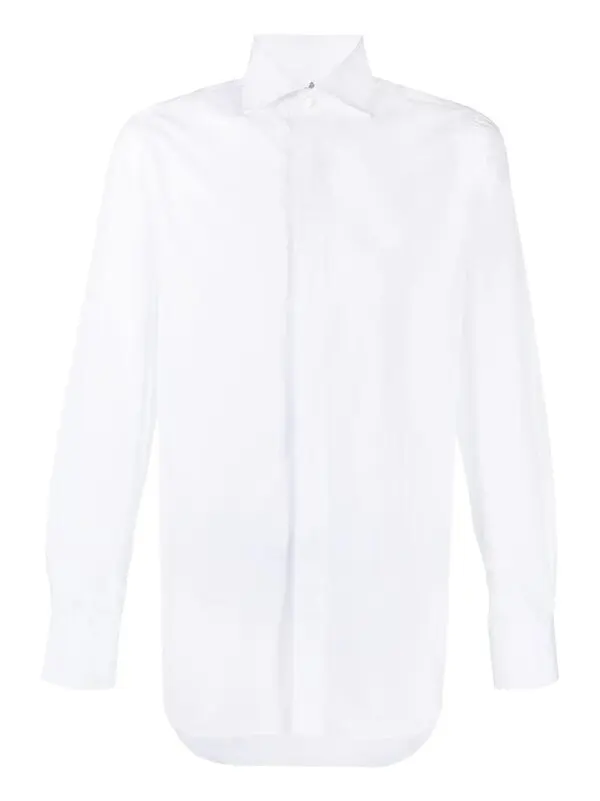 FINAMORE 1925 Button-up Cotton Shirt - White