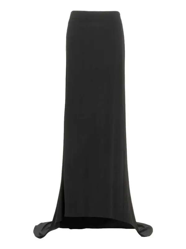 Magda Butrym Asymmetric Maxi Skirt - Black