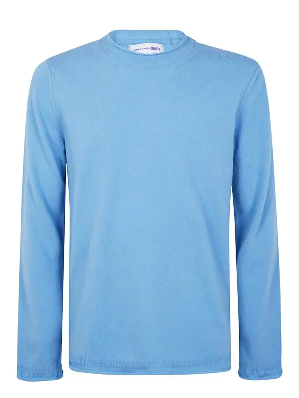 Comme Des Garçons Knitted Jumper - Blue