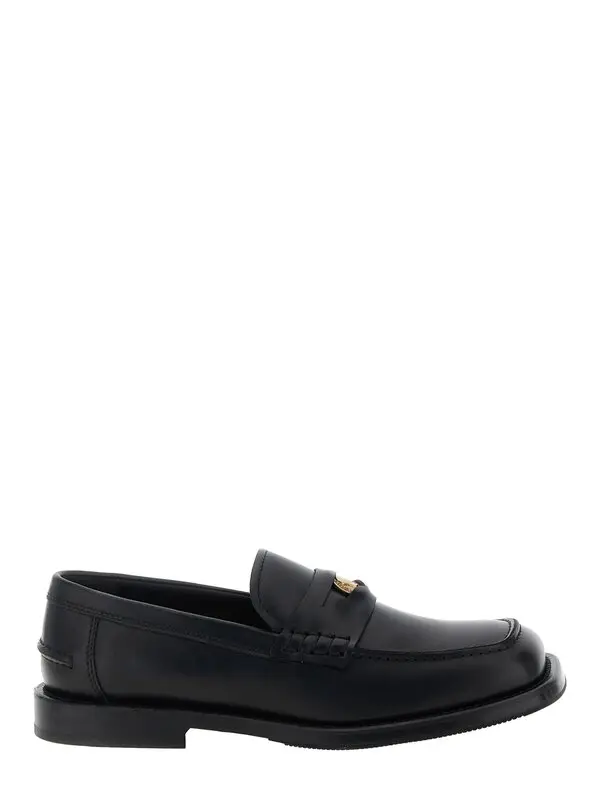 Moschino Berlin Square Toe Loafers - Black