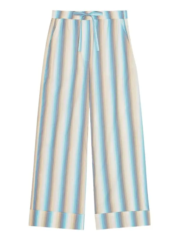 GANNI Ombre Stripe Elasticated Trousers - Blue