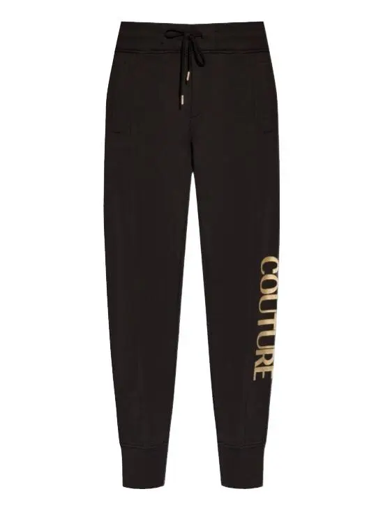 Versace Logo Jogger Pants - Black