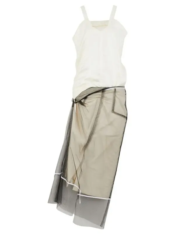 MAISON MARGIELA Sleeveless Tulle Dress - Nude