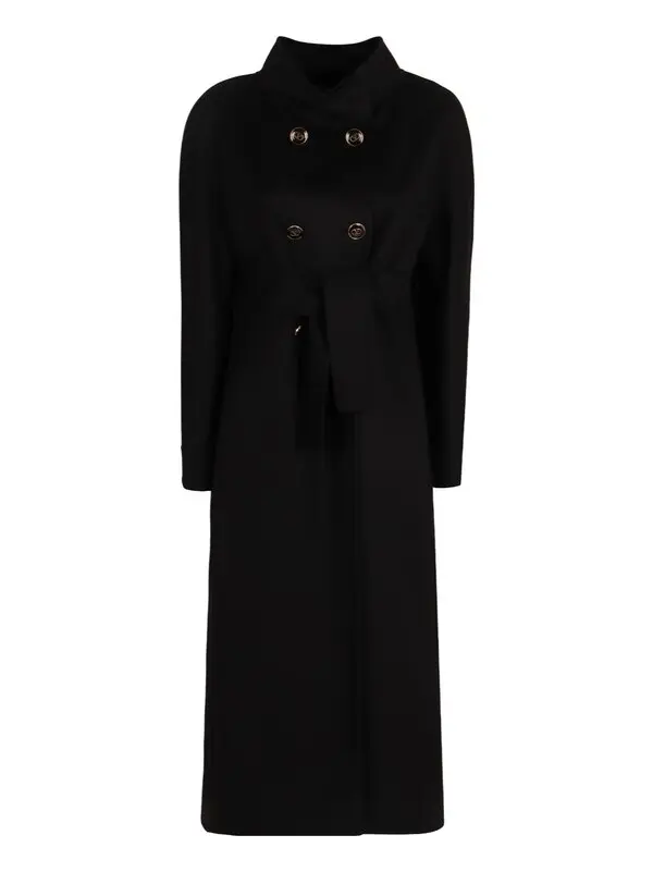 Valentino Garavani Compact Drap Coat - Black