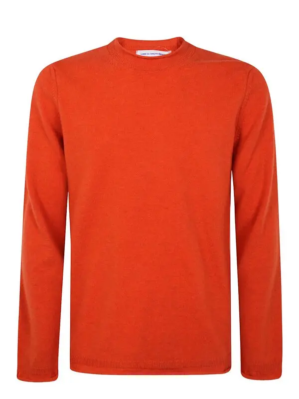 Comme Des Garçons Round-neck Wool Sweater - Red