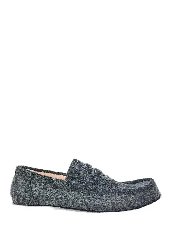 Loewe Campo Slip-on Loafers - Charcoal Color