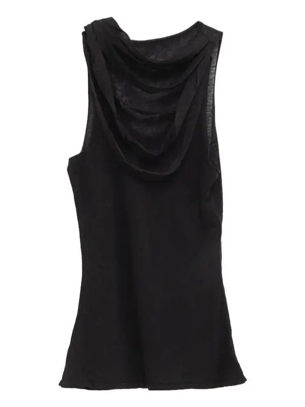 Paloma Wool Sleeveless Top With Drape Detail - Black