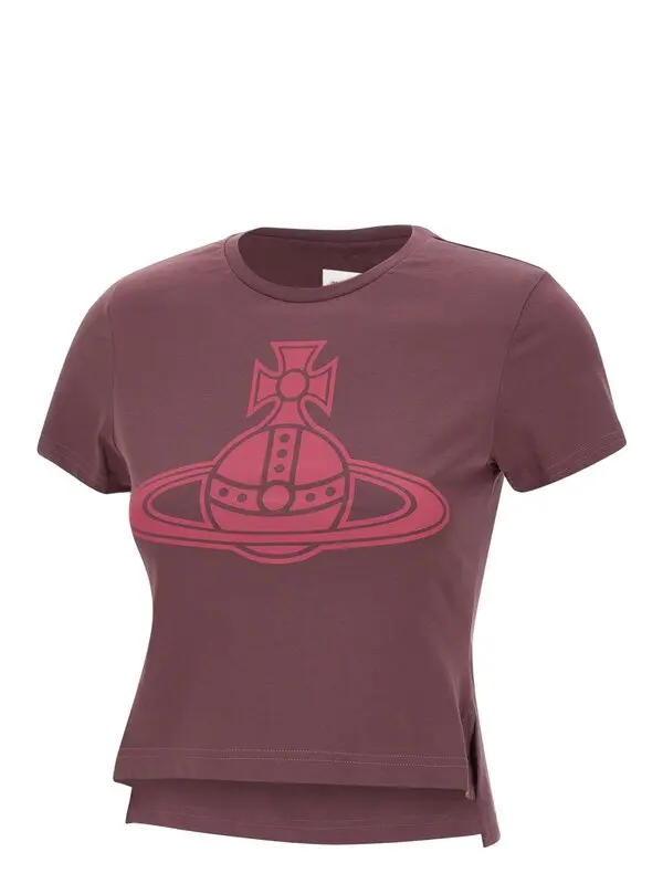 VIVIENNE WESTWOOD Orb Printed Crewneck T-shirt - Red
