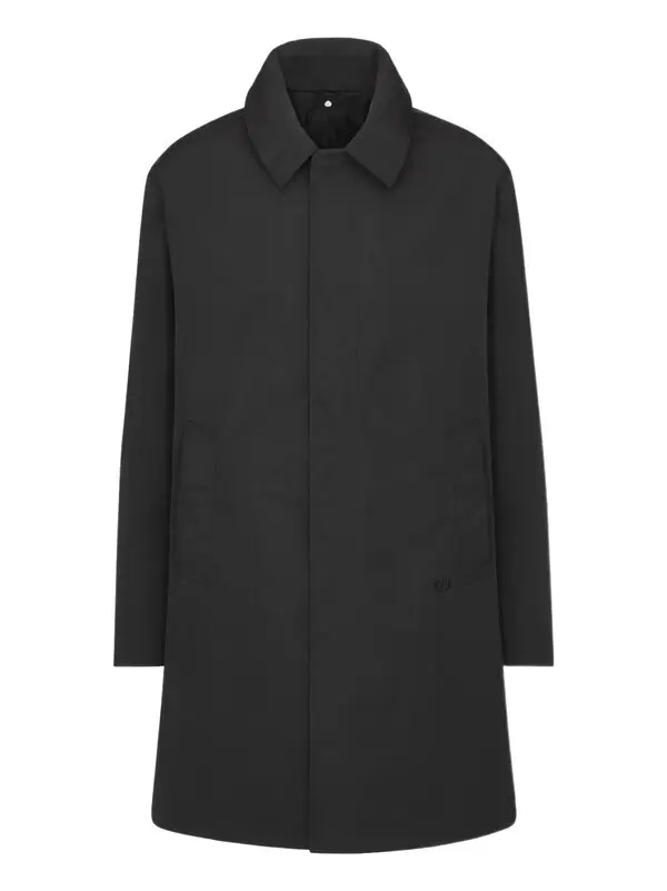 Dior Collared Trench Coat - Black