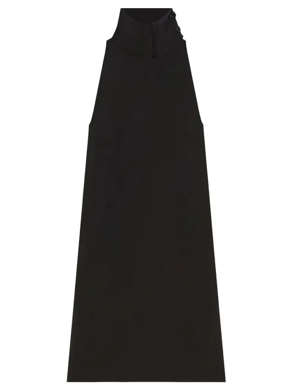 COURREGES Sleeveless A-line Mini Dress - Black
