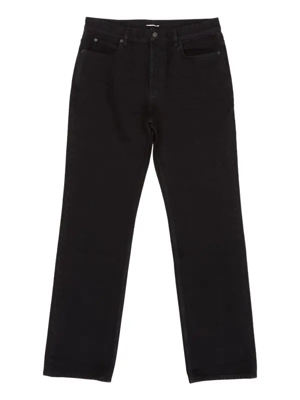 Saint Laurent Lou Straight-leg Jeans - Black