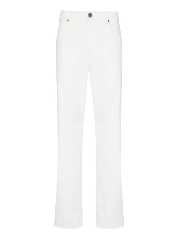 Balmain Mid-rise Slim-fit Jeans - White