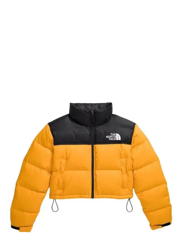 The North Face Nuptse Cropped Down Jacket - Yellow